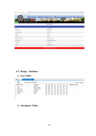 Online Attendance Management System | DOC