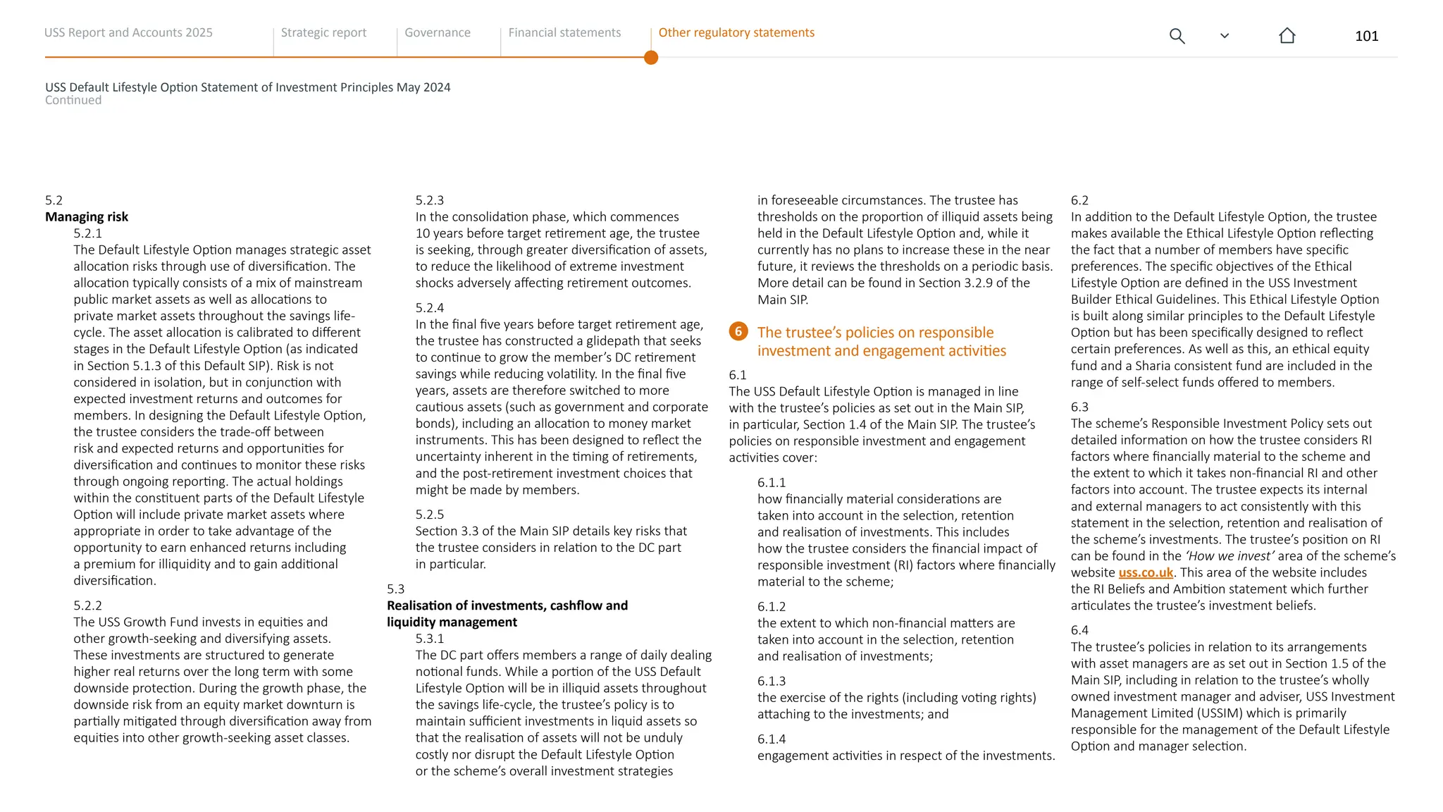 USS pension Report and Accounts 2025.pdf
