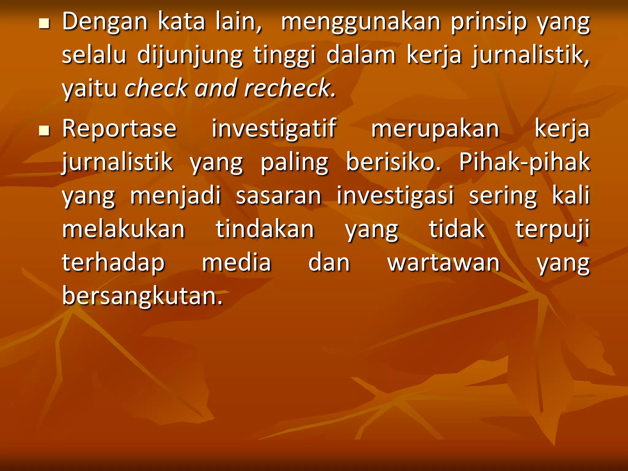 Reportase investigatif | PPTX