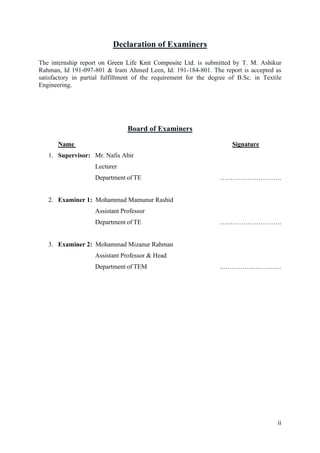 Textile Internship Report / A composite Textile Industry / Garments ...