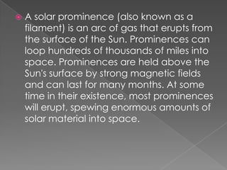 activities of the sun | PPTX