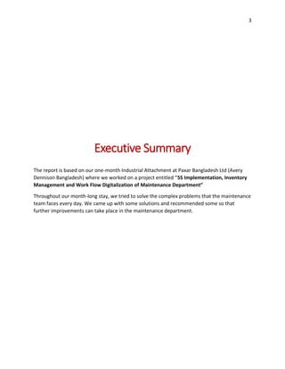 5S Implementation, Inventory Management and Work Flow Digitalization of ...