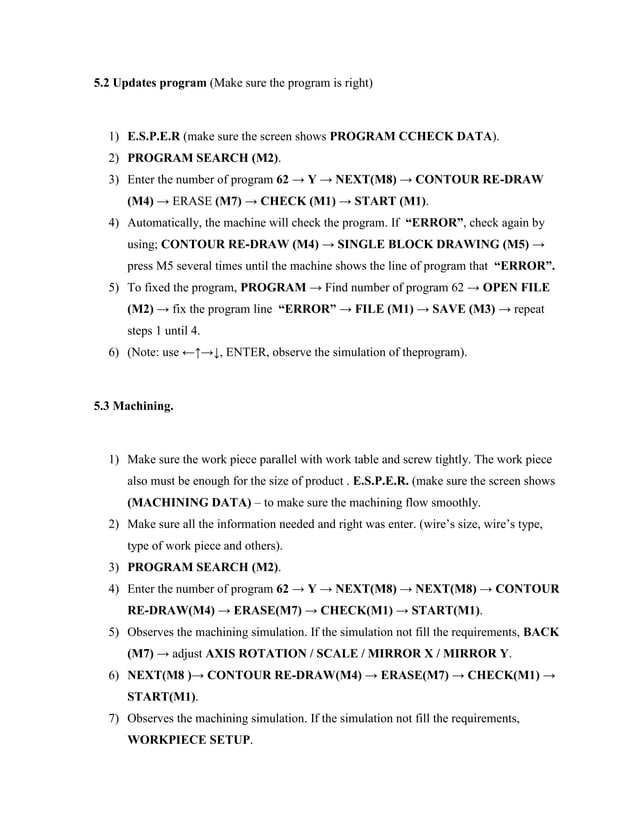 EDM wirecut report | DOCX