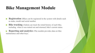 Bike rental reportal system.Bike rental report | PPTX