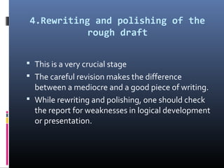 REPORT WRITING | PPT