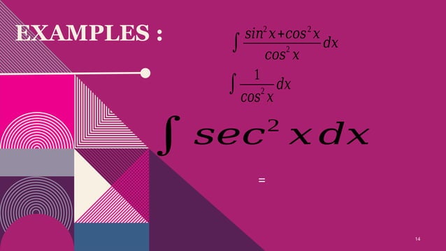 Calculus in trigonometric integrals report | PPT