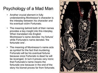 Report cask of amontillado | PPTX