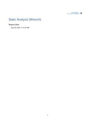 fea analysis of wrench using comsol multiphysics | PDF