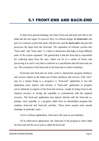 Report on online voting system | DOCX