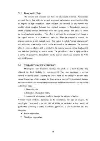 Report on crack detection in pipes | DOCX | Physics | Science