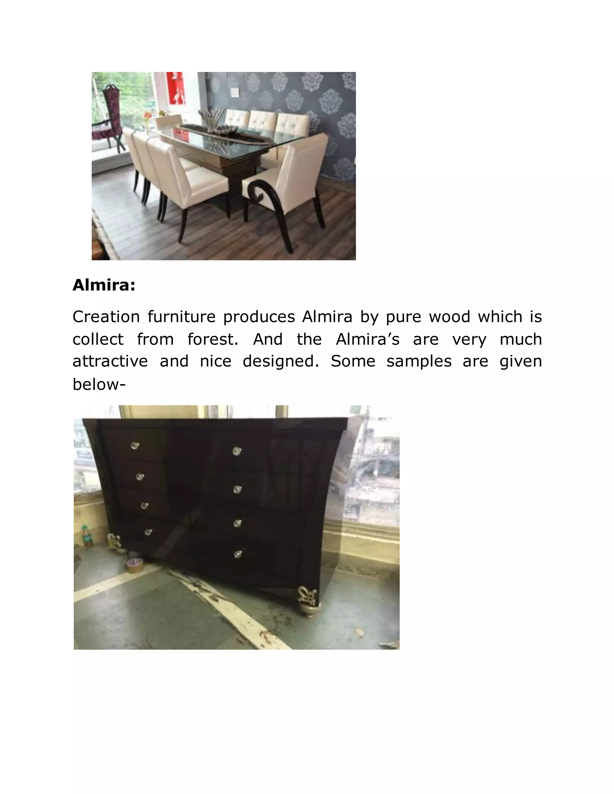 Report creation designer operation management furniture manufacturing ...