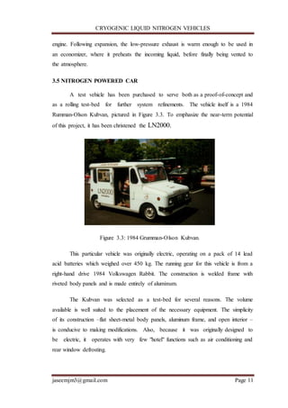 Report cryogenic liquid nitrogen vehicles | DOCX