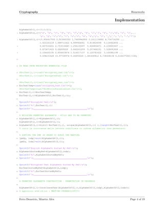Report Cryptography | PDF | Programming Languages | Computing