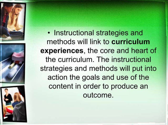 the different components of curriculum design | PPTX