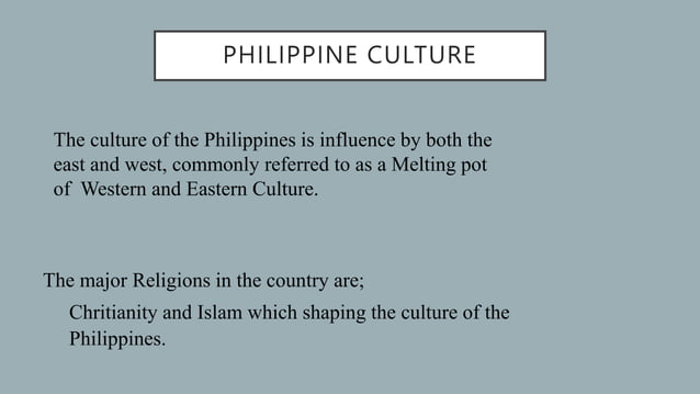 introduction the Philippines culture PPT | PPTX | Music | Entertainment