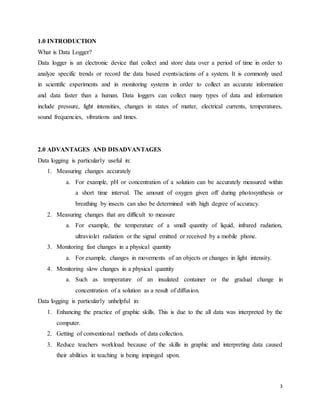 Report data logger (gas pressure sensor) | PDF
