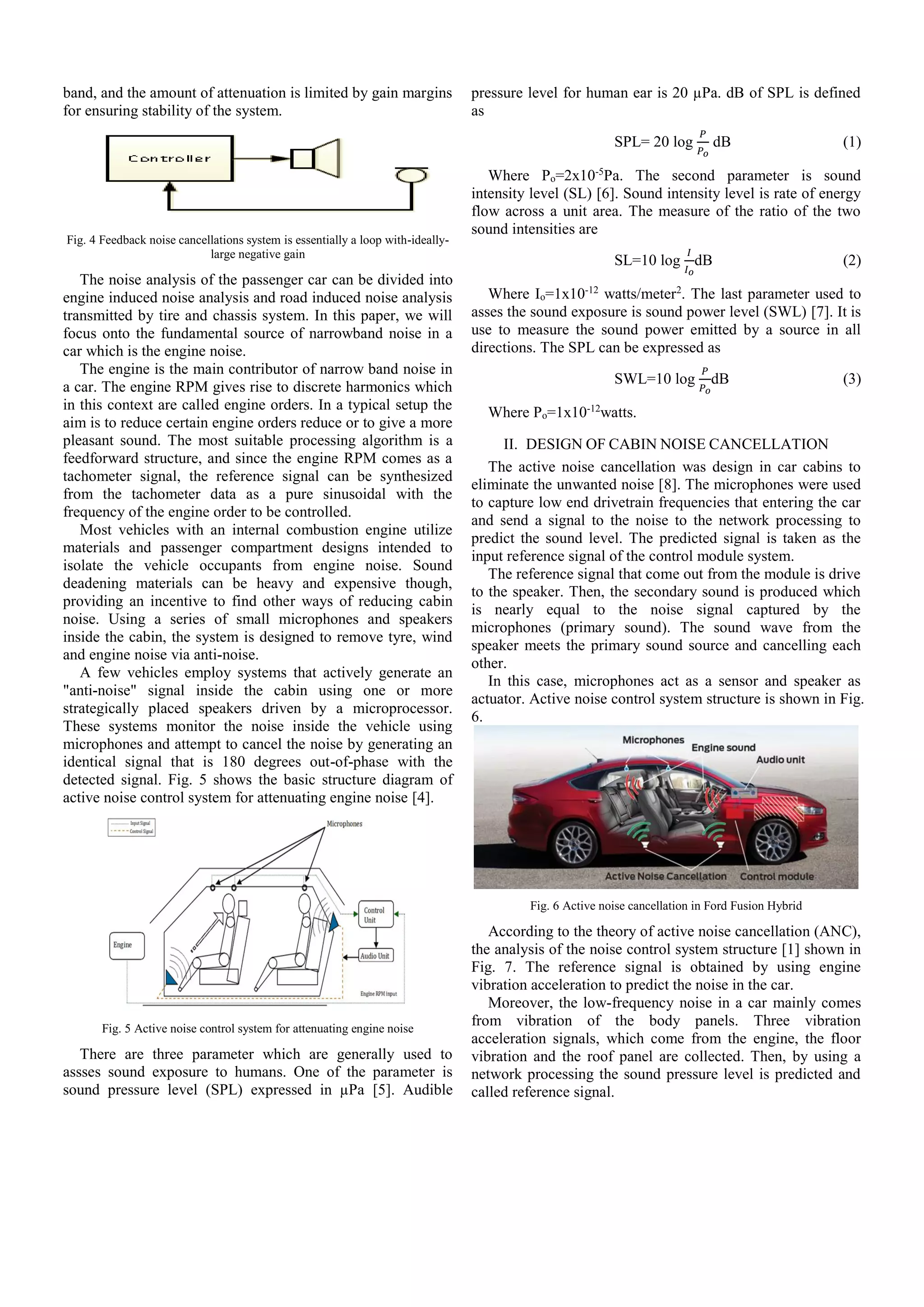 design of cabin noise cancellation | PDF