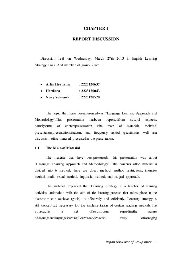 report-of-discussion