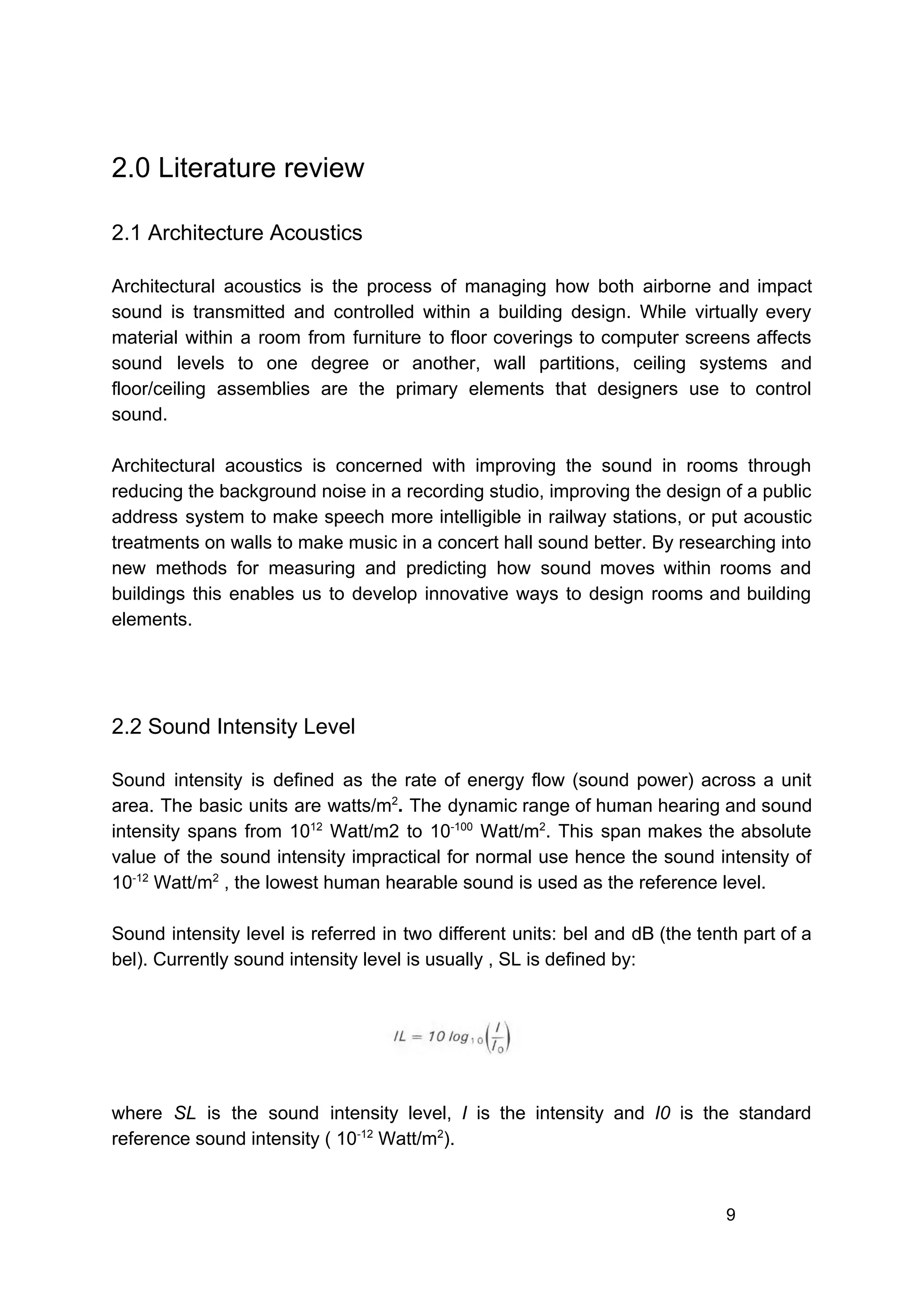 Auditorium sound analysis Report | PDF