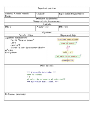 Reporte de practicas Programacion | DOCX