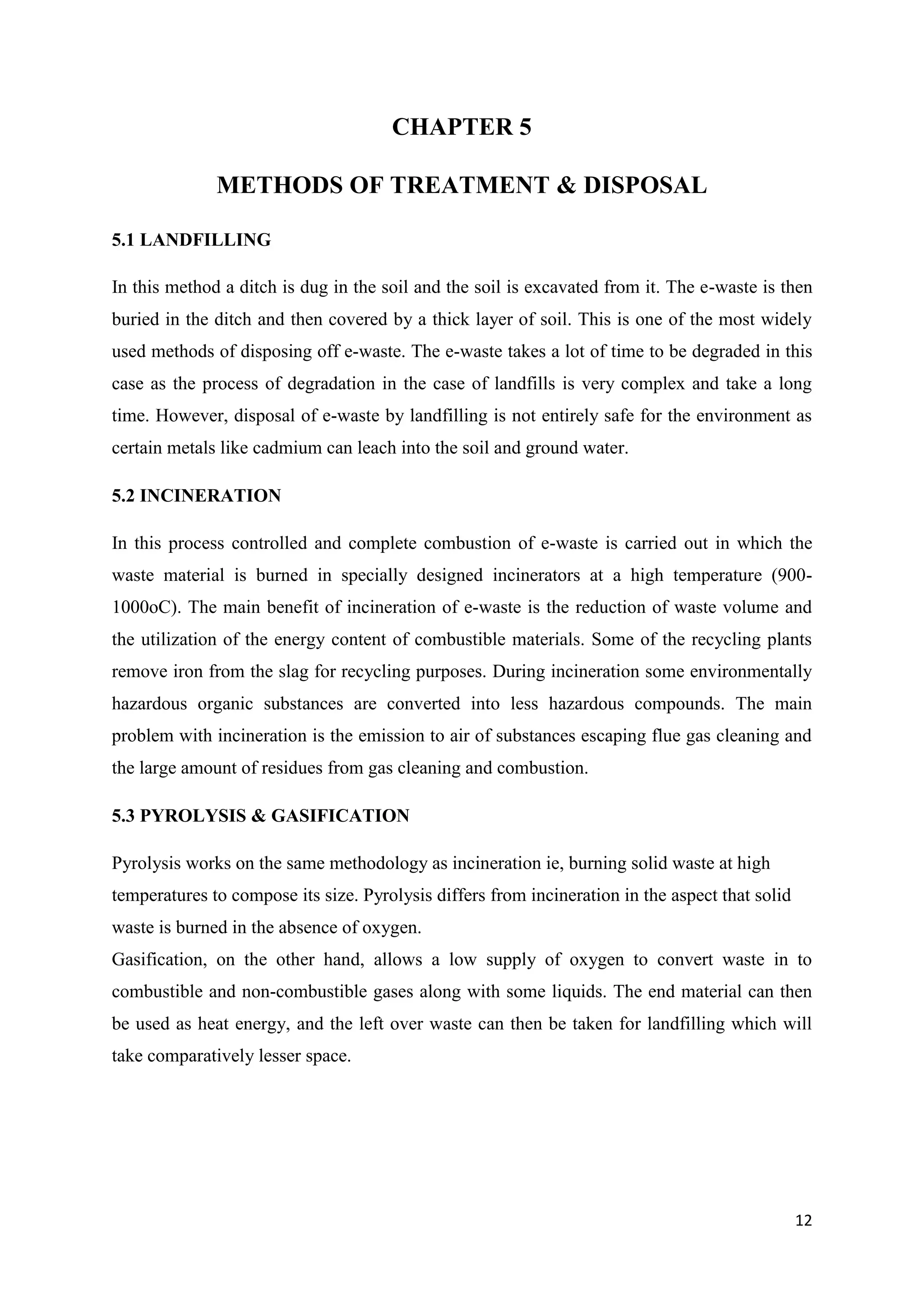 Report on e-waste management & recycling | DOCX