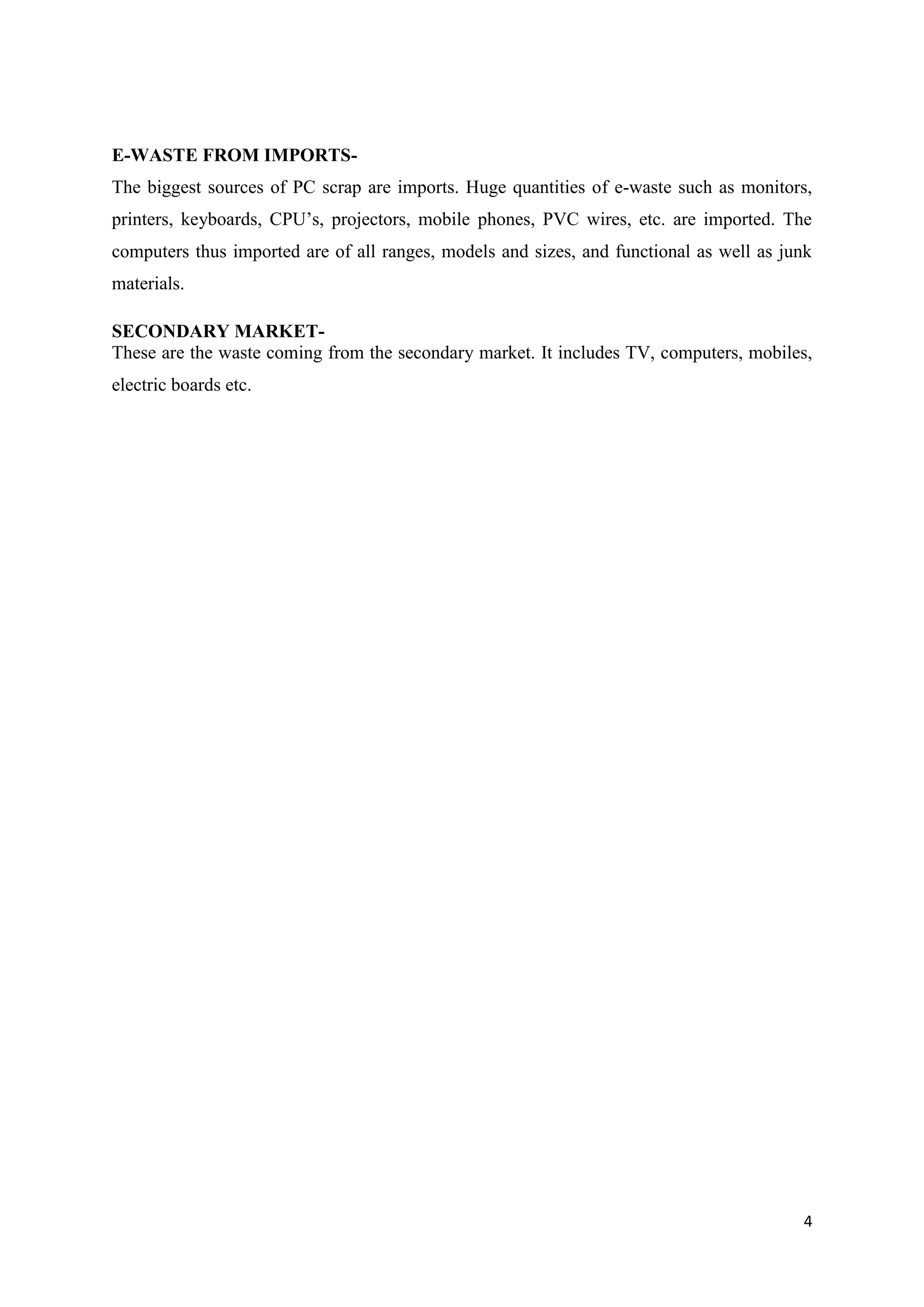 Report on e-waste management & recycling | DOCX