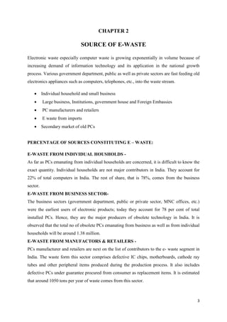 Report on e-waste management & recycling | DOCX