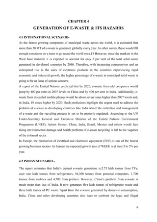 Report on e-waste management & recycling | DOCX