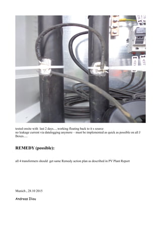 Report earthing grounding pv with shielded, armoured dc cabling ...