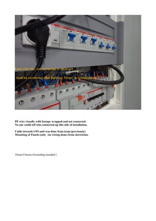 Report earthing grounding pv with shielded, armoured dc cabling ...