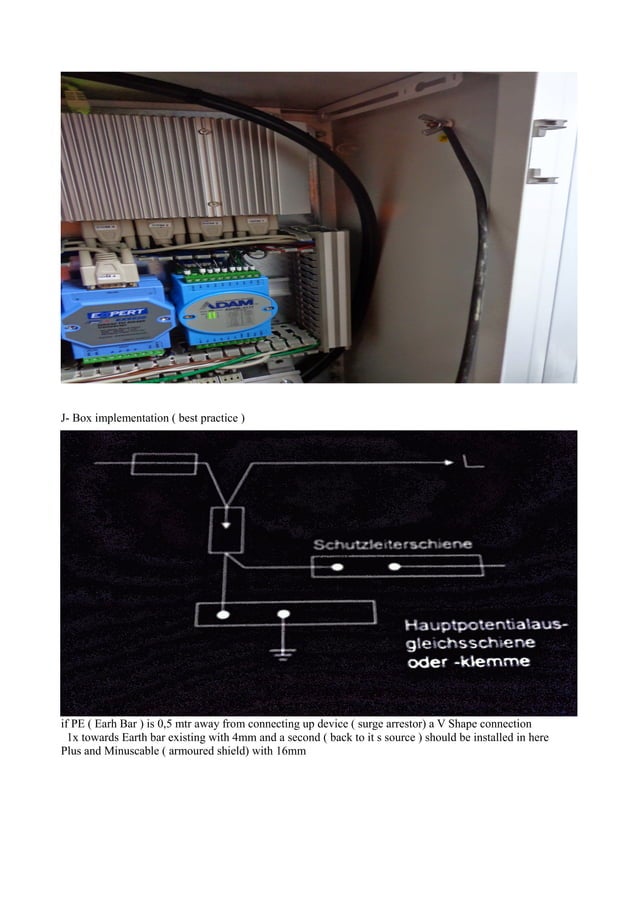 Report earthing grounding pv with shielded, armoured dc cabling ...