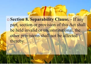 REPUBLIC ACT NO.9512