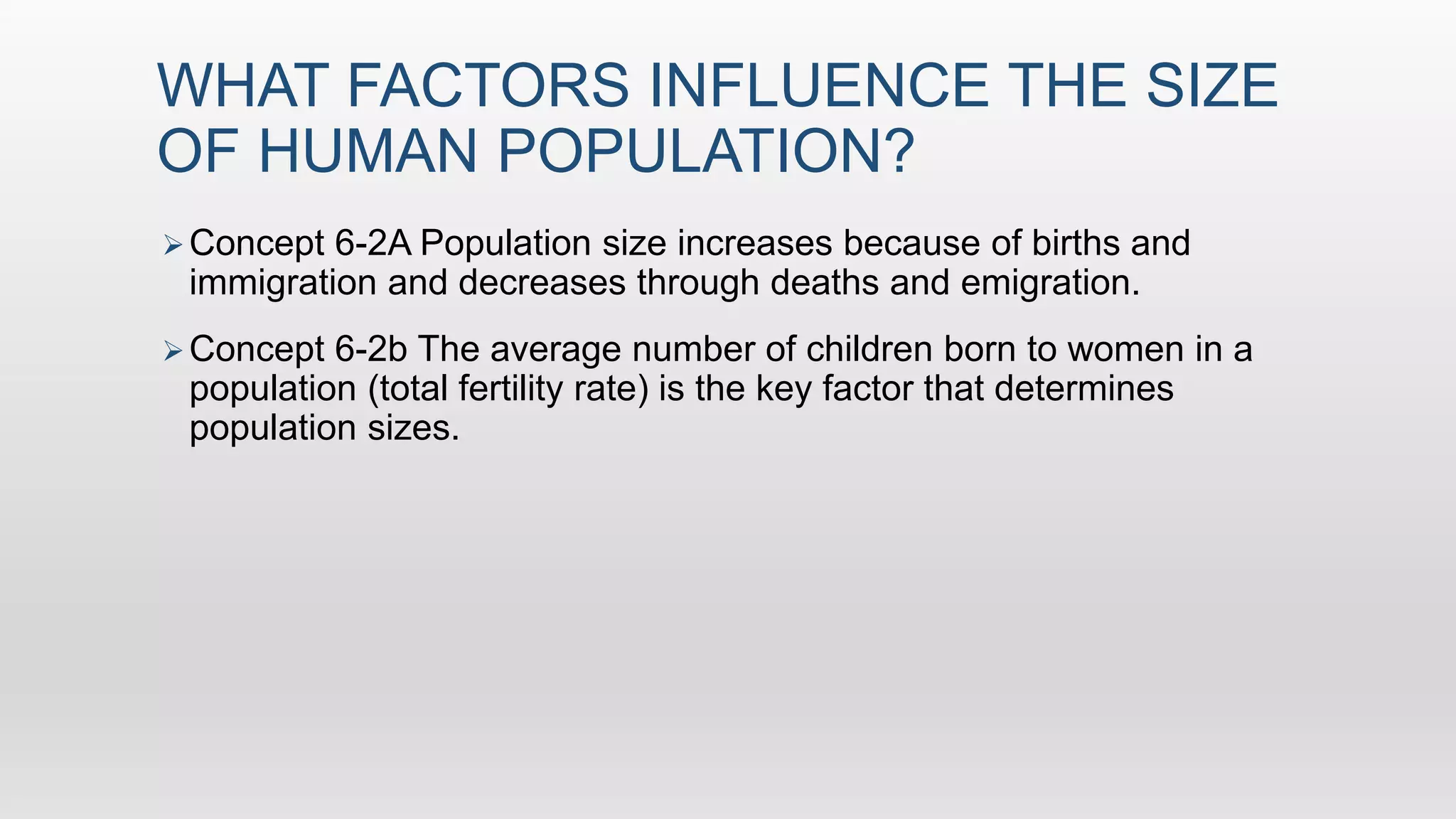 The Human Population and Its Impact | PPTX