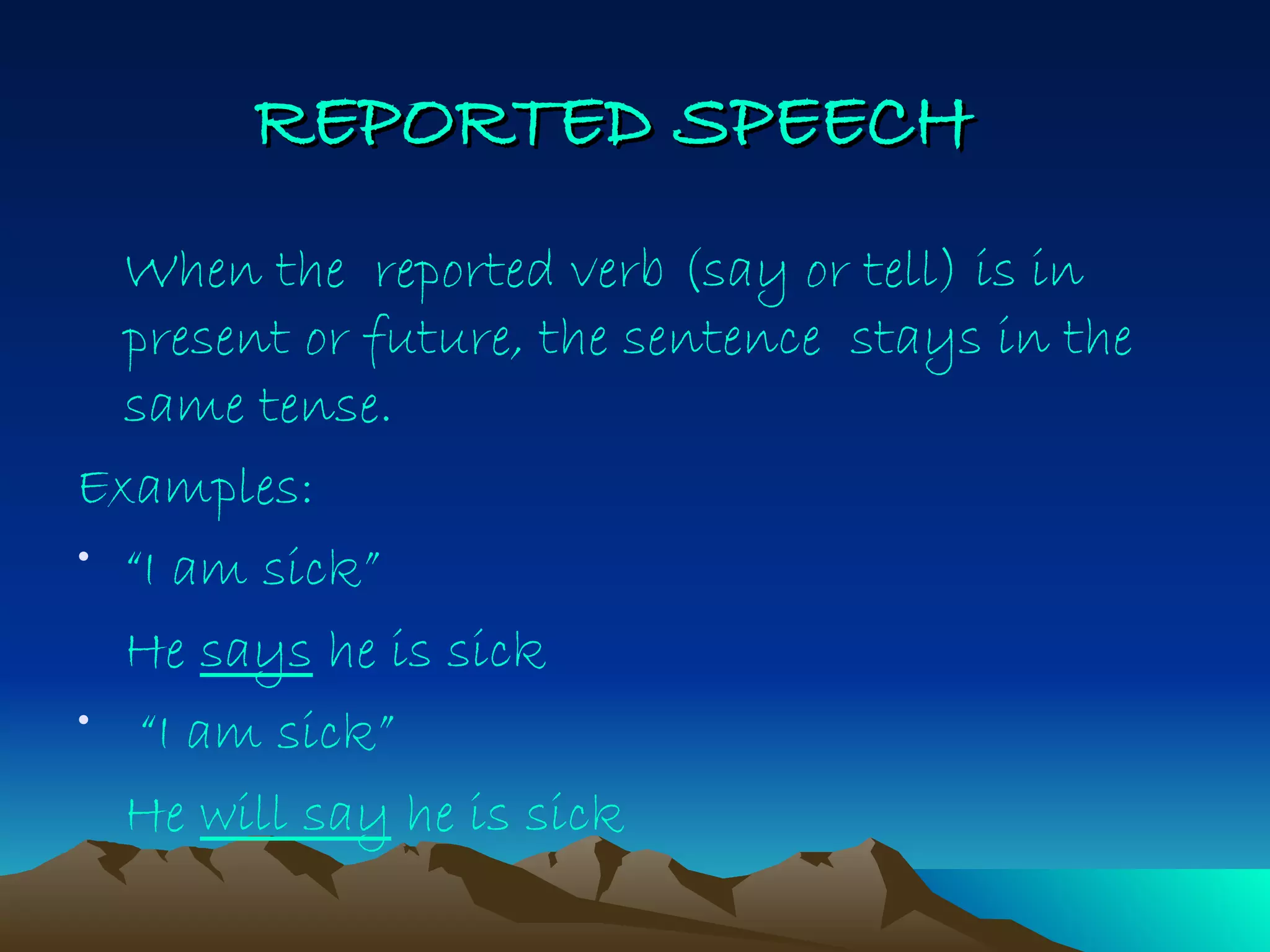 Reported Speech | PPT
