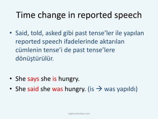 Reported speech | PPT