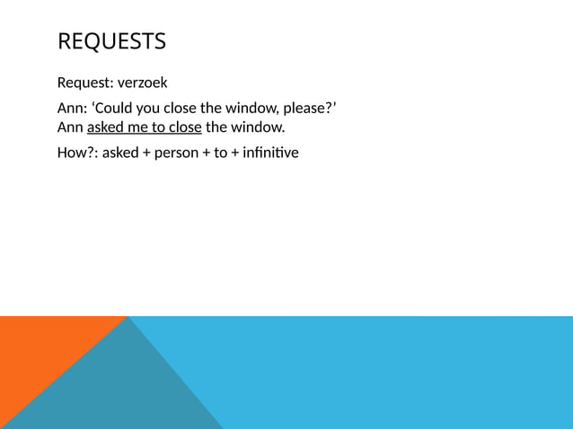 Reported Speech - PowerPoint Presentation | PPTX