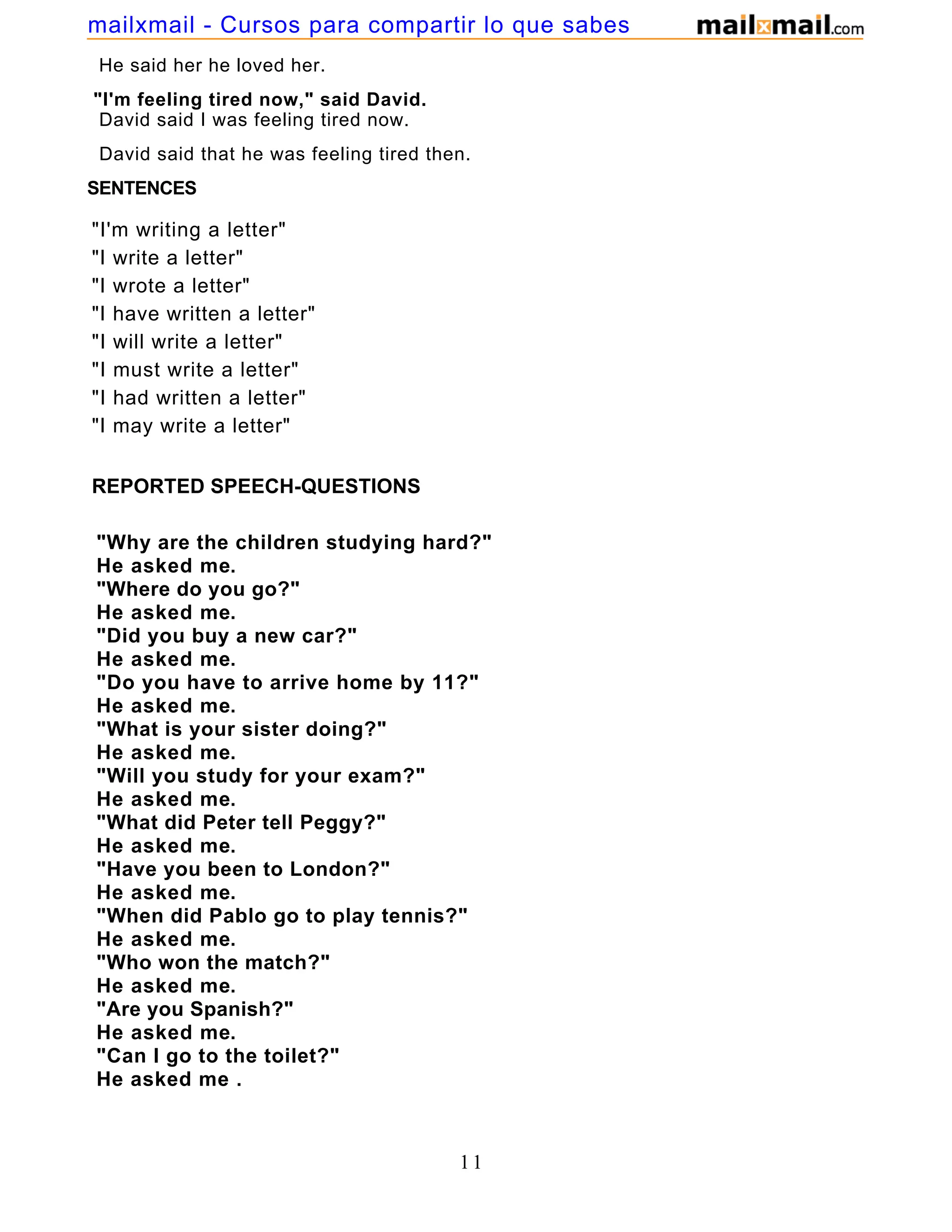 Reported speech-5850-completo | PDF