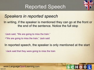 Learn English Grammar - Reported Speech I | PPT