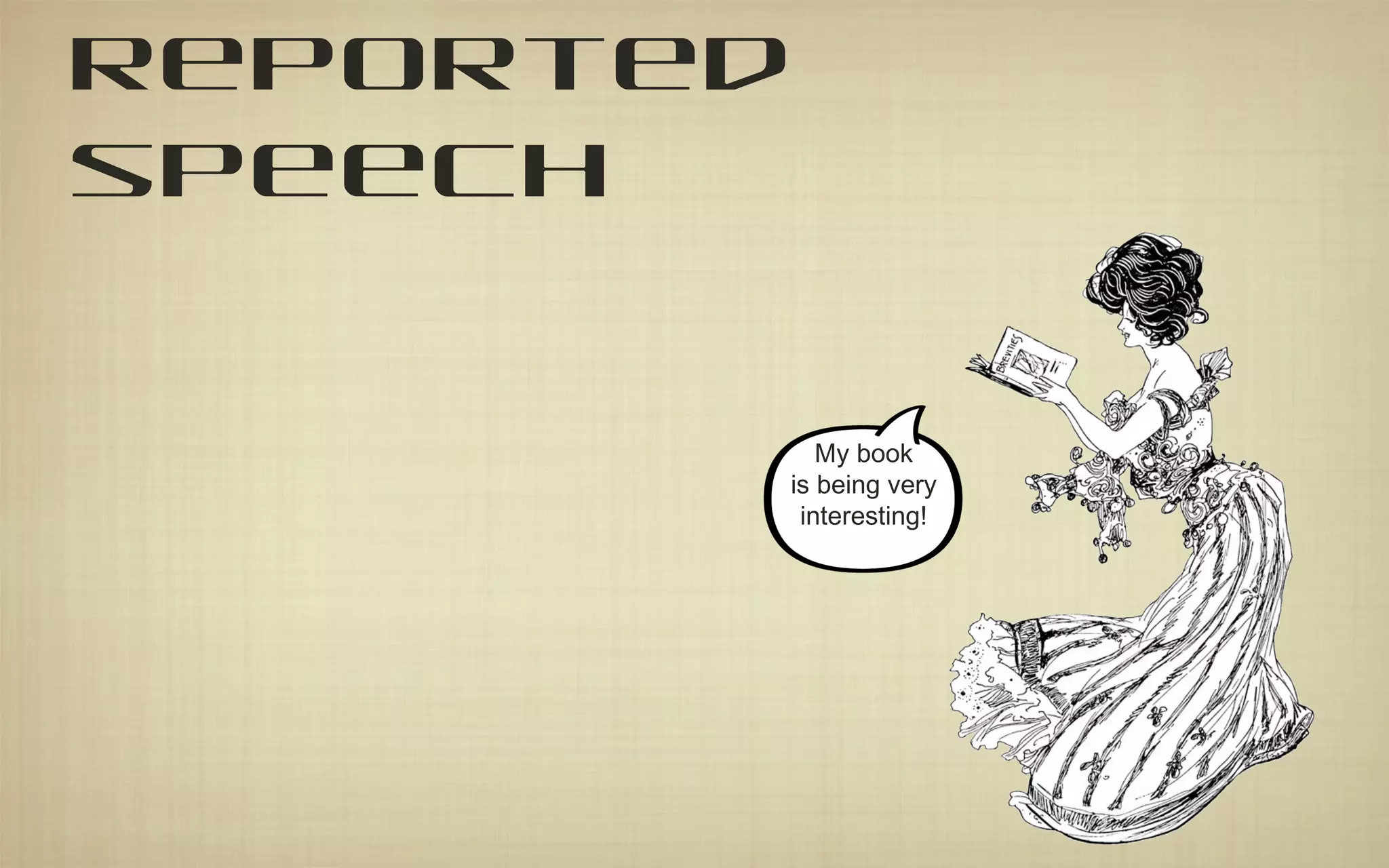 Reported speech-ppt | PPT