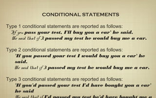 Reported speech-ppt | PPT