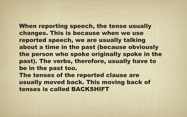 Reported speech-ppt | PPT