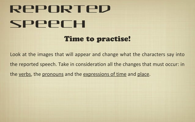 Reported speech-ppt | PPT