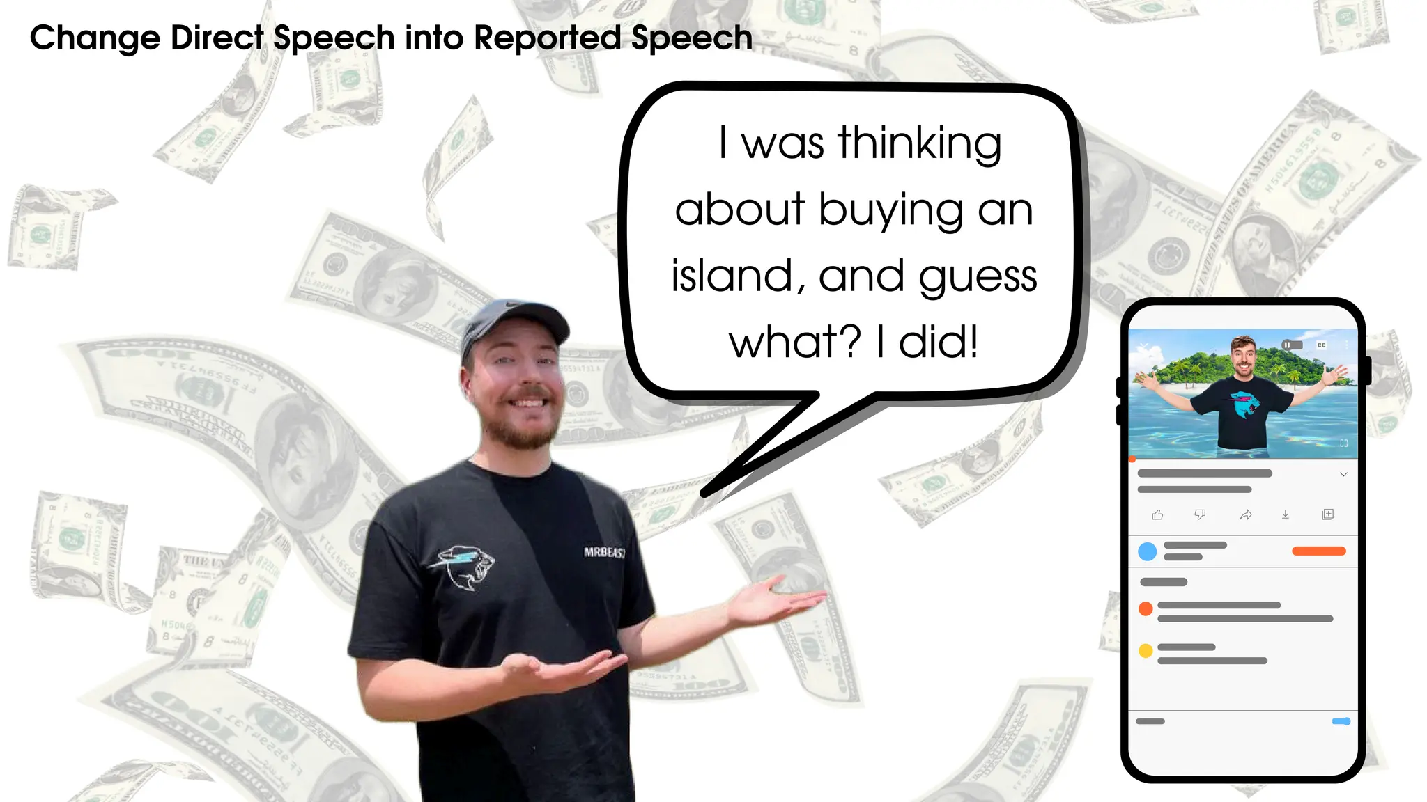 Reported and Direct Speech - Mr Beast pdf.pdf