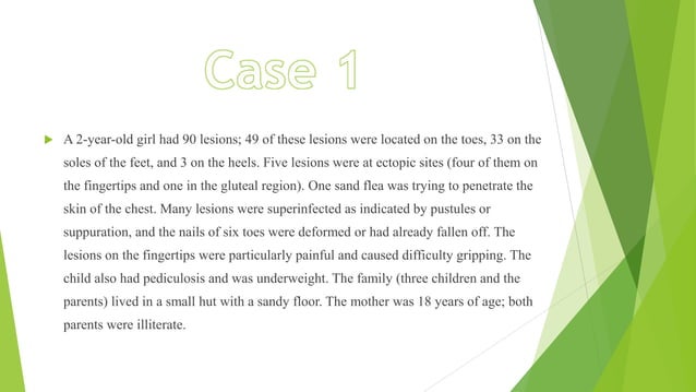 Reported cases on tungiasis | PPTX | Foot Health | Diseases and Conditions