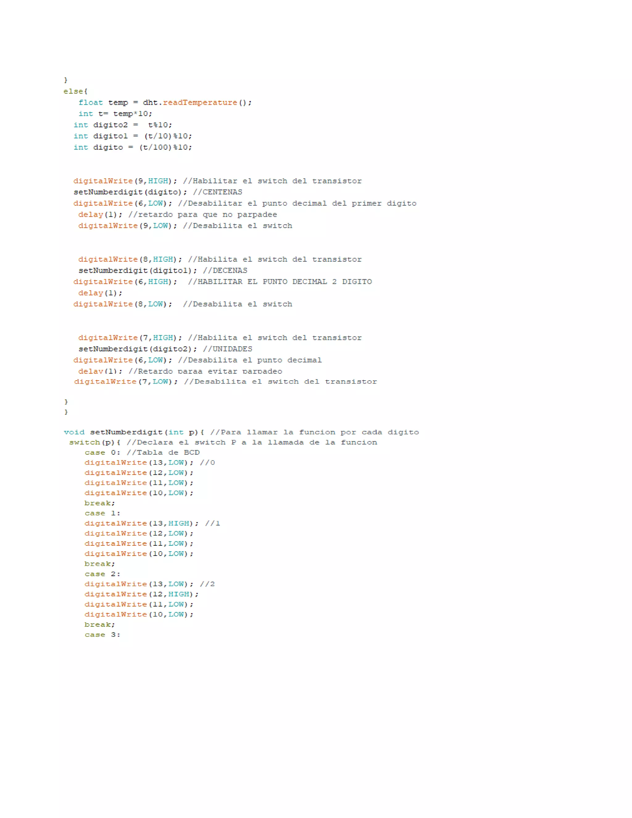 Arduino Reporte De Display De 7 Segmentos Multiplexado Pdf