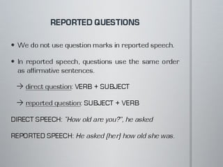 Reported questions | PPT