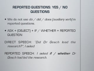 Reported questions | PPT