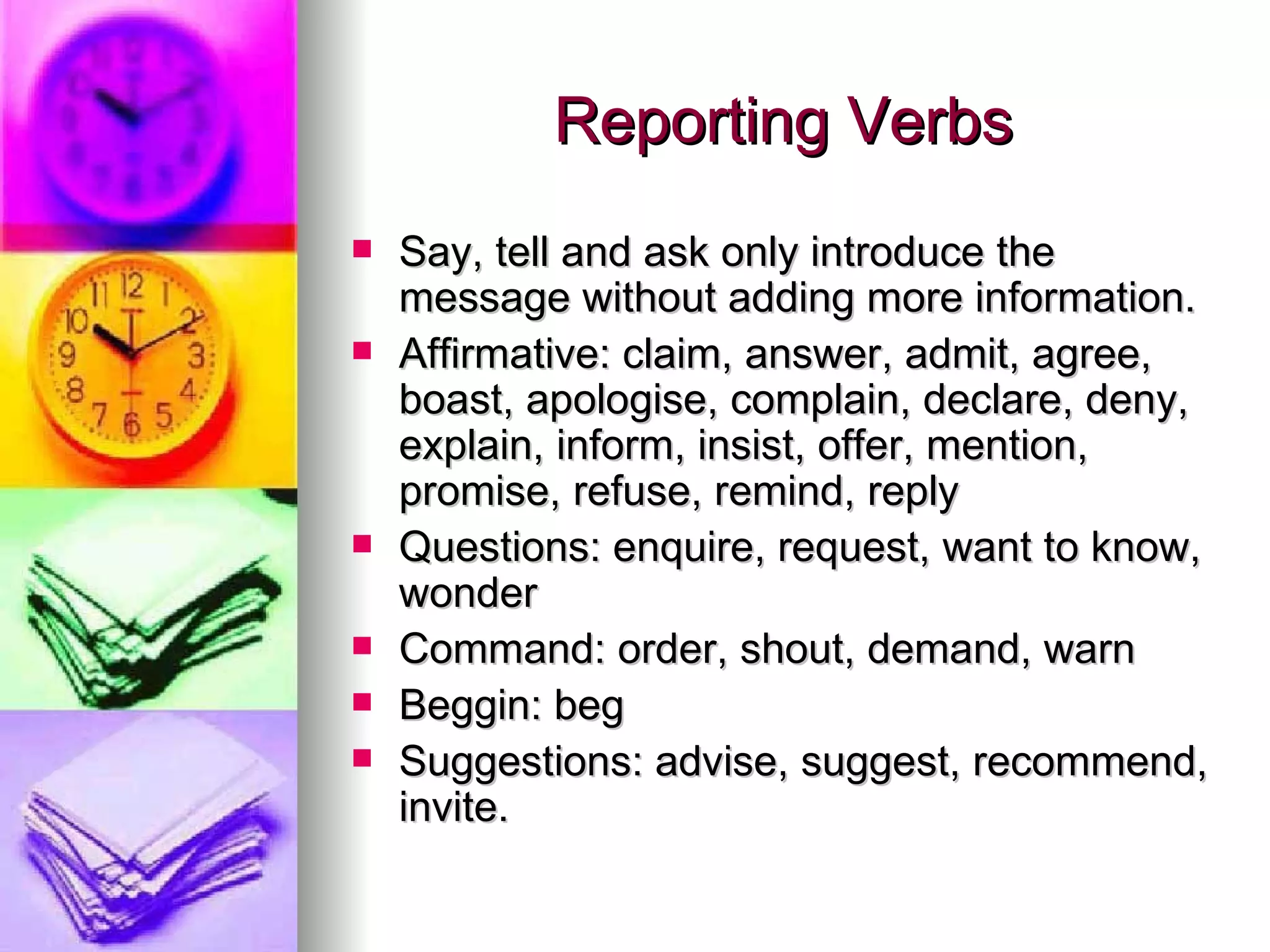 Reported Speech | PPT