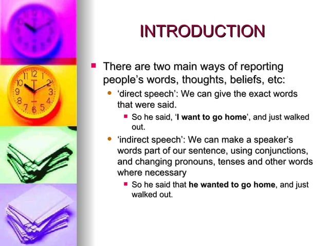Reported Speech | PPT