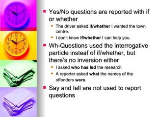 Reported Speech | PPT